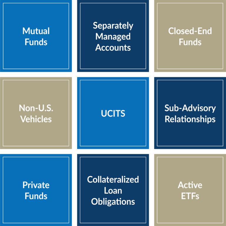 DoubleLine manages several types of investment vehicles: